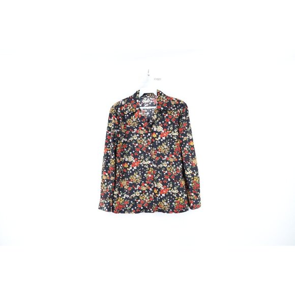 Vintage | Tops | Vintage 7s Mid Century Modern Mcm S Knit Flower ...